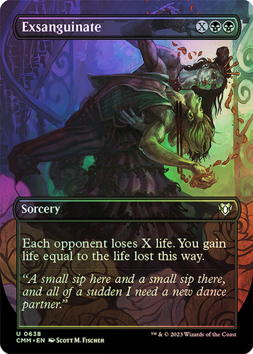 Exsanguinate (Borderless Foil) - Magic Jank