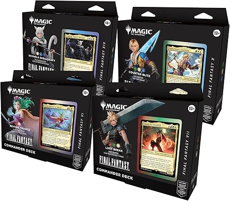 Final Fantasy Commander Deck Bundle (Includes All 4 Decks) - Magic Jank